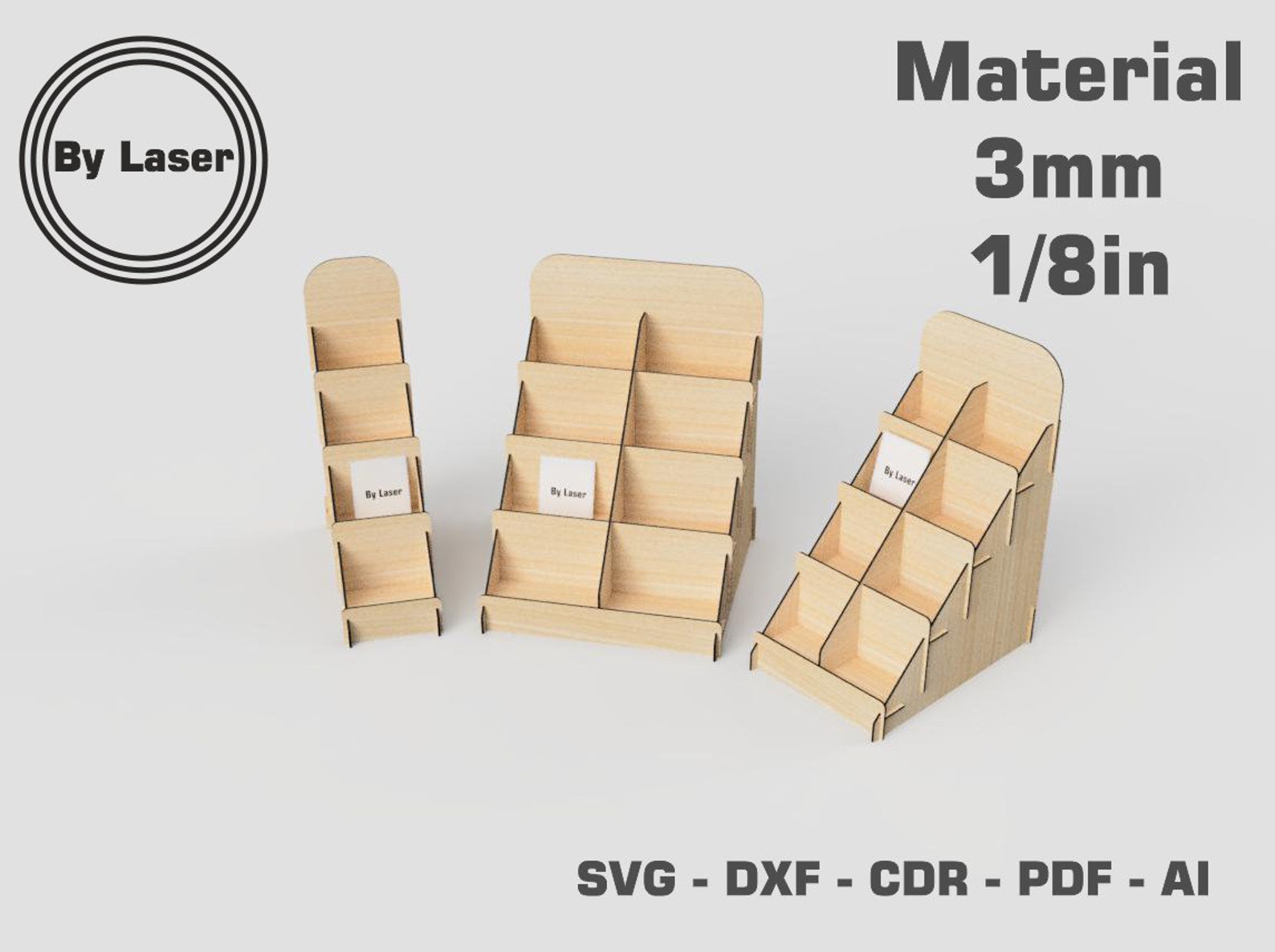 Retail Counter Display Stand 3 Different Size Tiered Display - Etsy