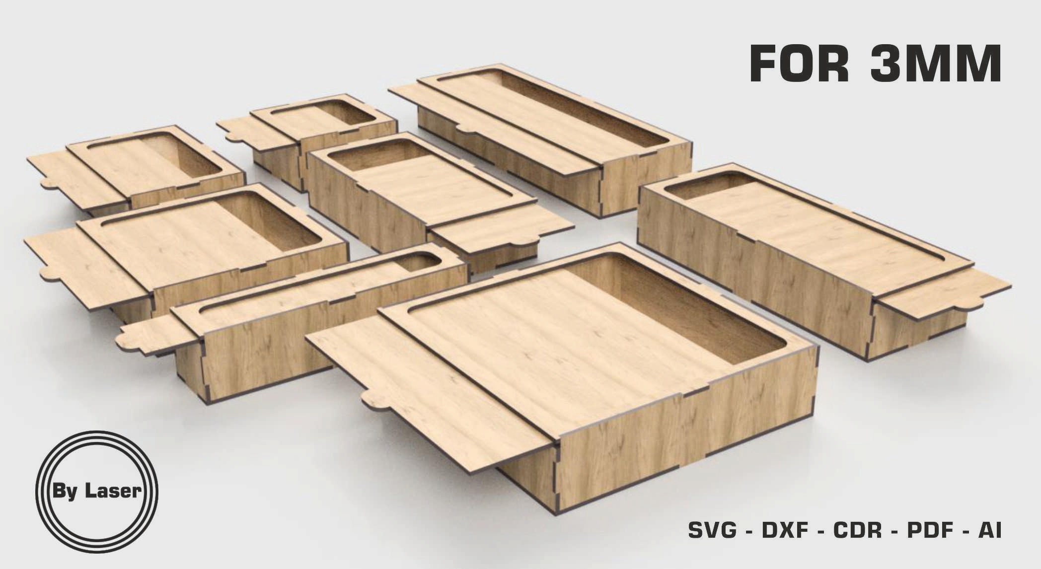 Boxes With Slide Lid Storage Boxes 8 Different Slider Size - Etsy UK