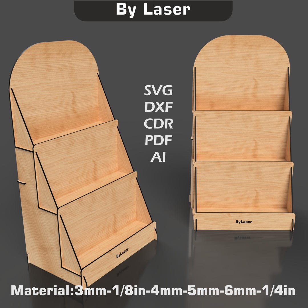 Book Stand Svg for Laser Cutting Files, Wooden Plant Stand, Glowforge ...