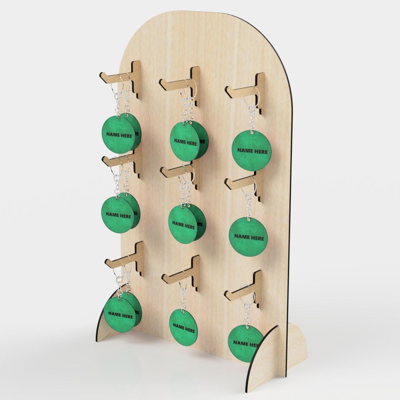 Laser Cut Keychain Display Stand Files, Market Stall , Glowforge SVG ...