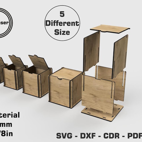 Box Svg File Laser Cut File Glowforge Box Svg File Box Vector - Etsy Israel
