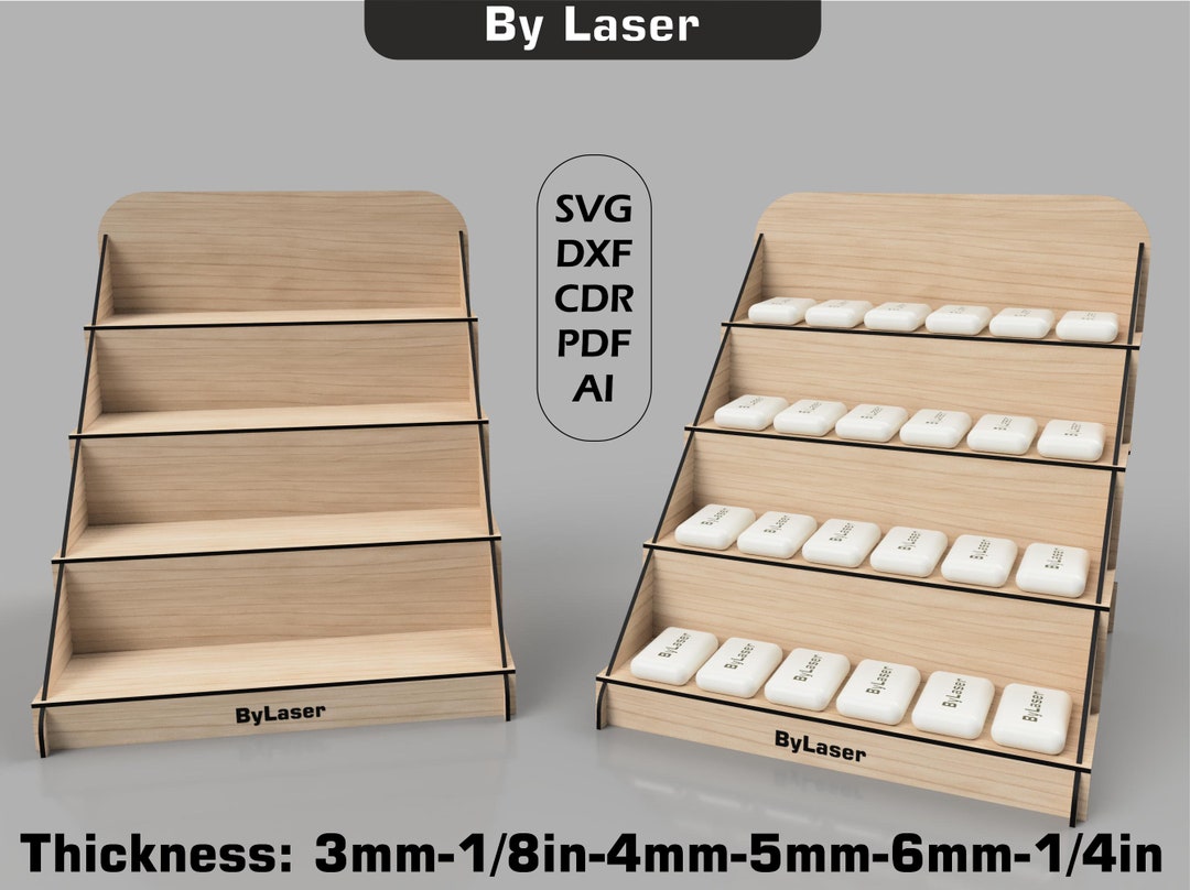 Soap Display Stand Laser Cut Svg Files, Vector Files for Wood Laser ...