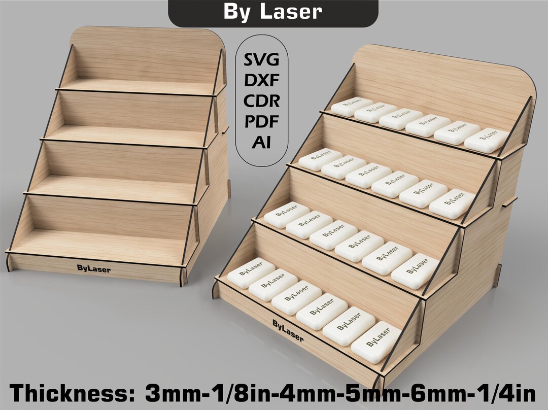 Display Stand Svg, Laser Cut Files, Vector Files for Wood Laser Cutting ...