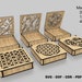 Decorative Wooden Box Laser Cut Files - Flip up Lid Storage Box - 3 ...