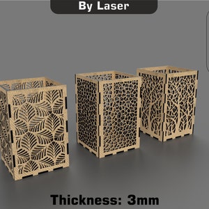 Laser Cut Pencil & Candle Holder Files Perfect Home Decor SVG DXF ...