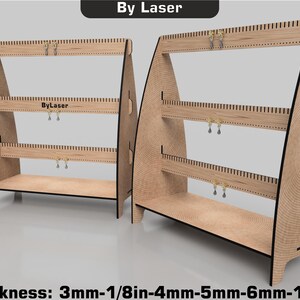 Laser Cut Earring Organizer Files, Glowforge Files SVG DXF PDF - Etsy