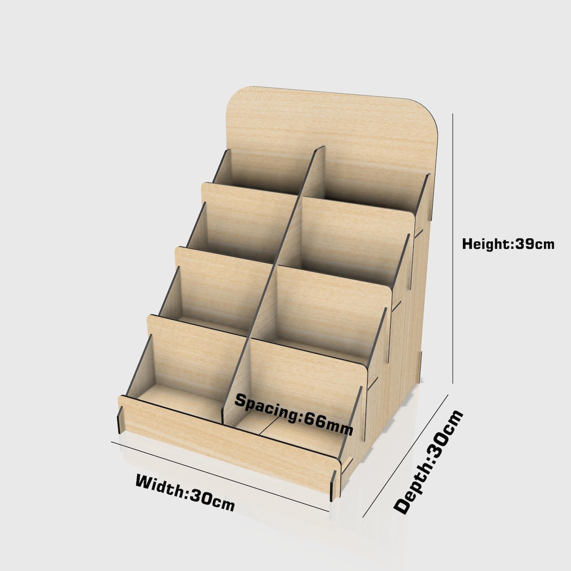 Retail Counter Display Stand 3 Different Size Tiered Display - Etsy