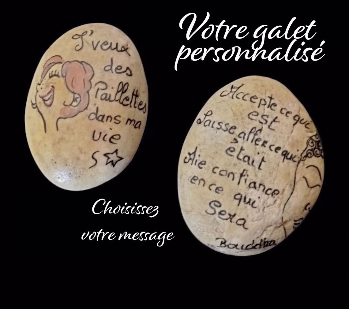 Galets peints peinture sur galet citation pierre galet personnalisé ...