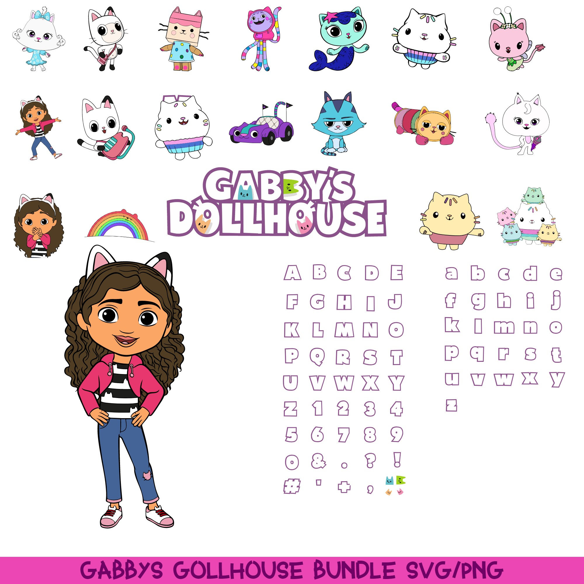 Gabby Dollhouse Animation Bundle Layered Gabby Dollhouse Svg - Etsy ...