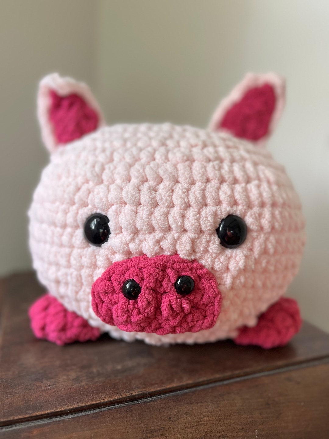 Big Piggy Stuffed Animal - Etsy