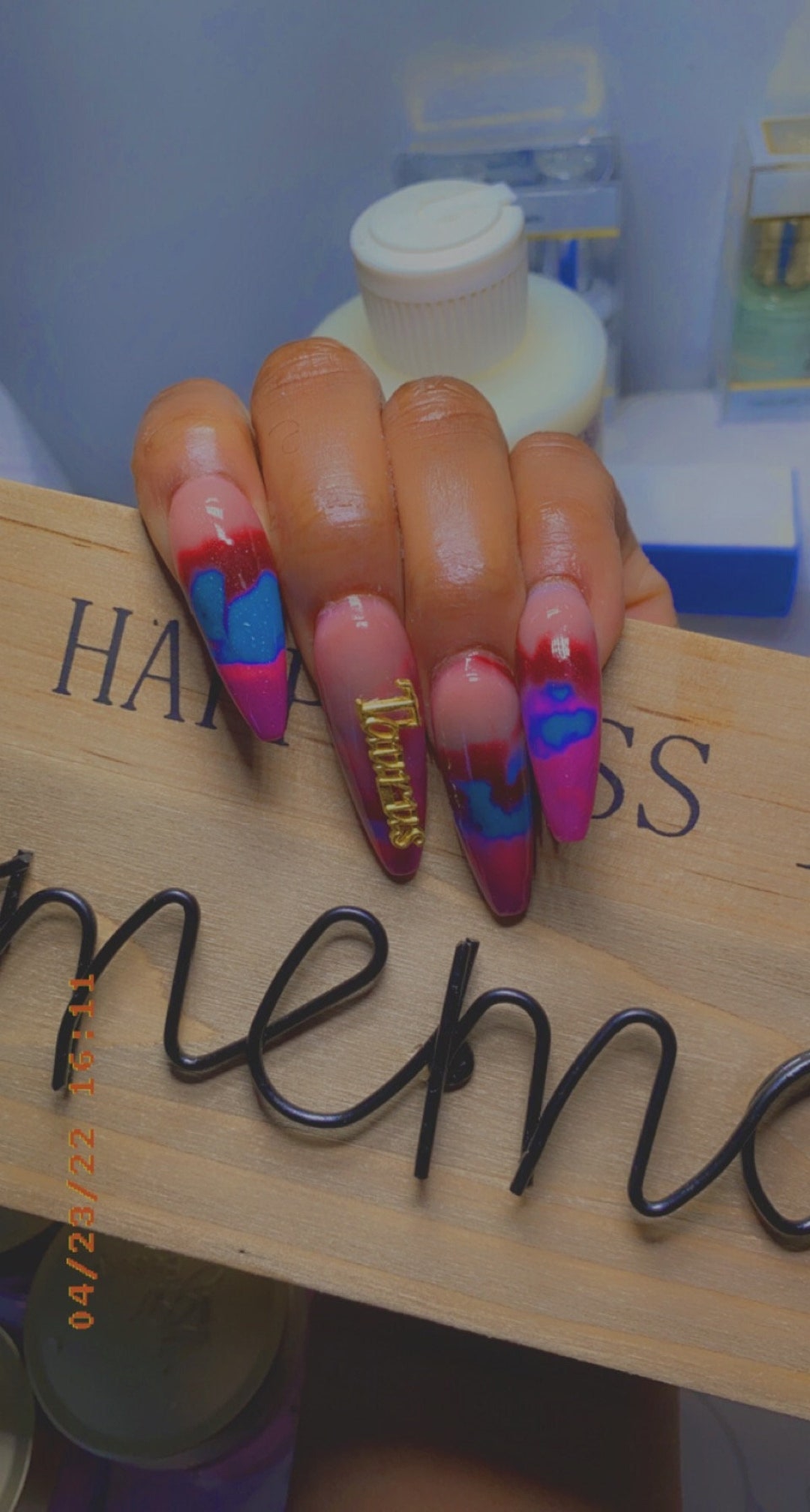 Acrylic Press Ons - Etsy