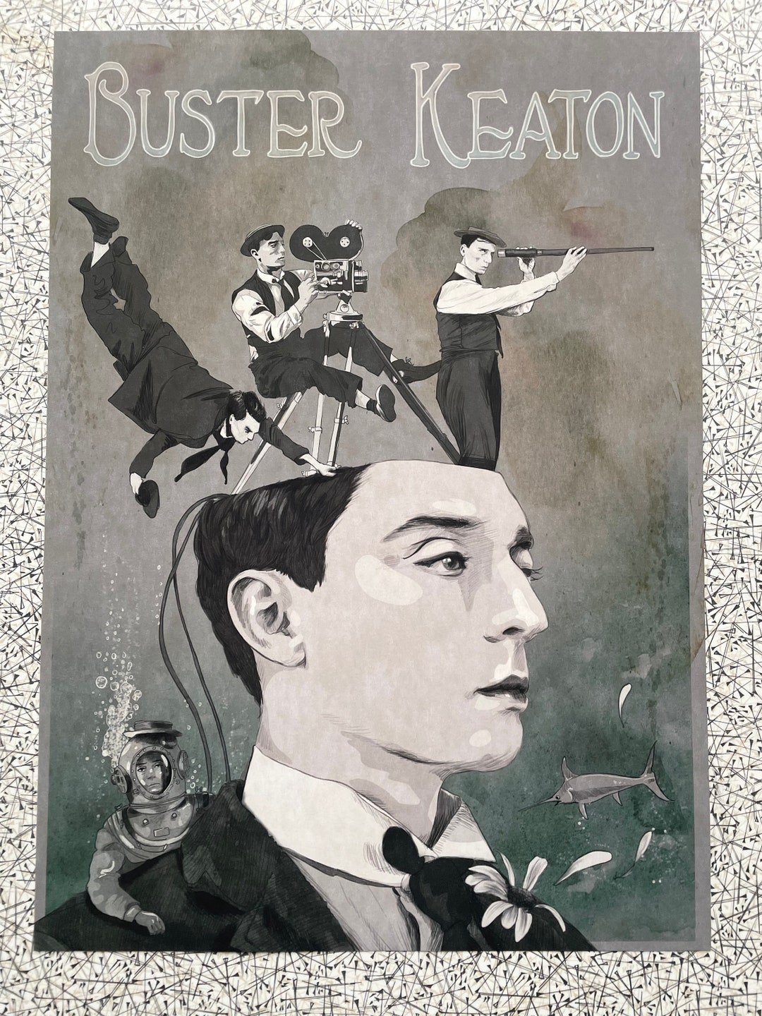 Buster Keaton Poster A3 & A2 Sizes - Etsy