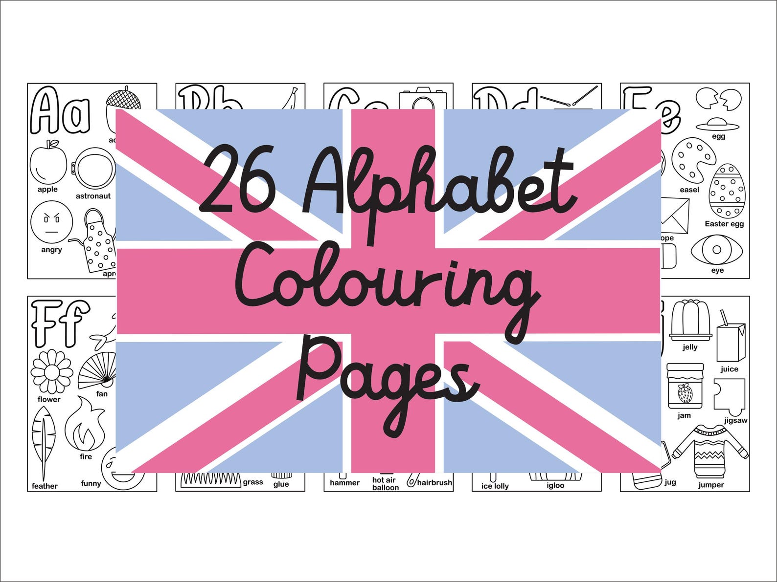 English Alphabet Colouring Printable Pages. Learn English, Educational ...
