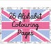 English Alphabet Colouring Printable Pages. Learn English, Educational ...