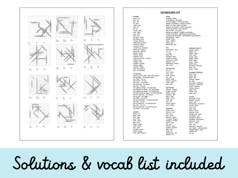 Scottish Gaelic Printable Word Searches. Learn Gaelic Vocabulary for ...