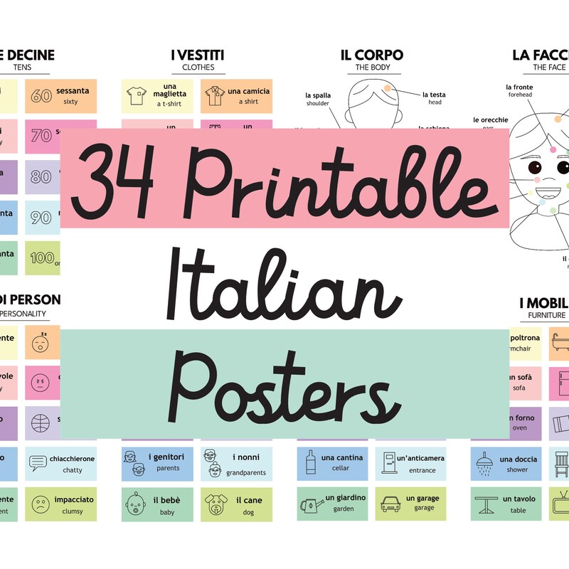 Italian Classroom - Etsy
