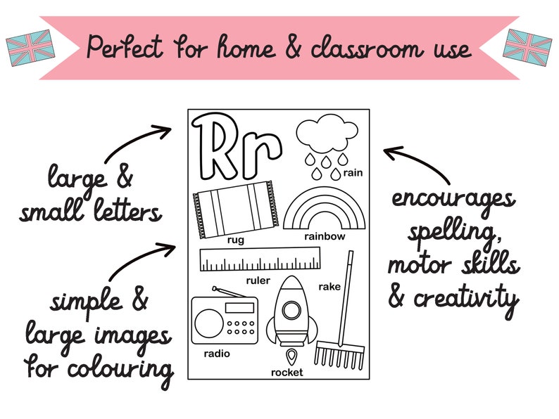 English Alphabet Colouring Printable Pages. Learn English, Educational ...