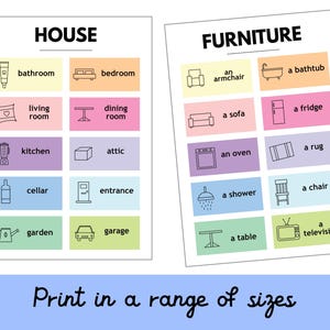 English ESL Language Posters and Flashcards Printable. English ...