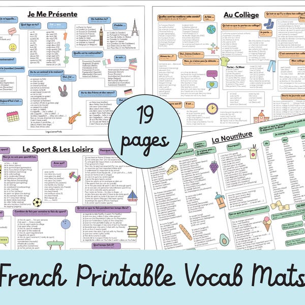 French Placemats - Etsy