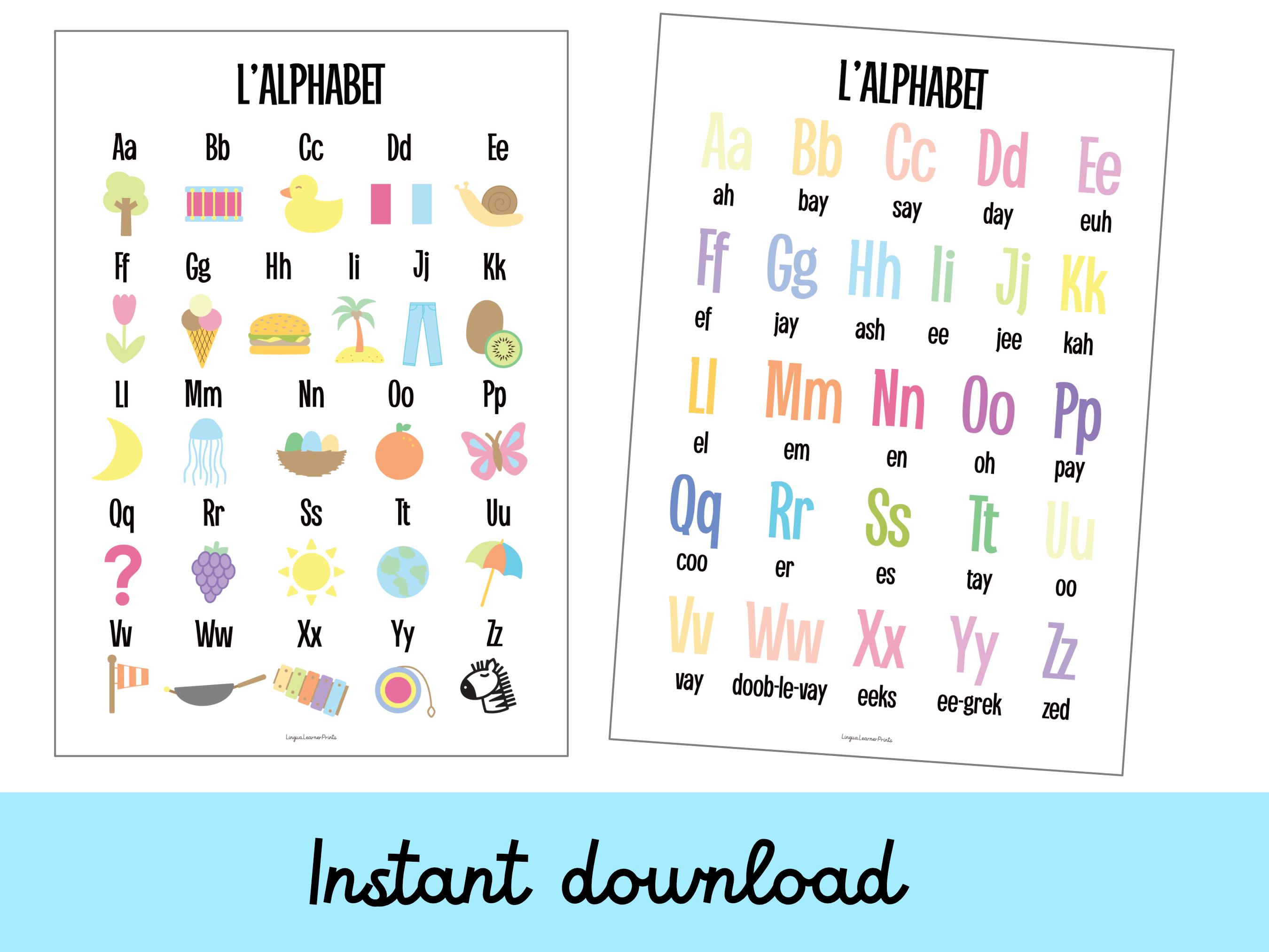 20 French Language Posters and Flashcards Printable. Learn French ...