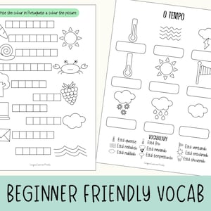 Portuguese Activity Sheets for Kids Bilingual English-portuguese ...