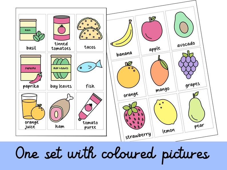 English Food and Drink Printable Flashcards. Educational Resource to ...