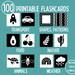 100 Black & White Sensory Flashcards for Newborn Babies Development ...