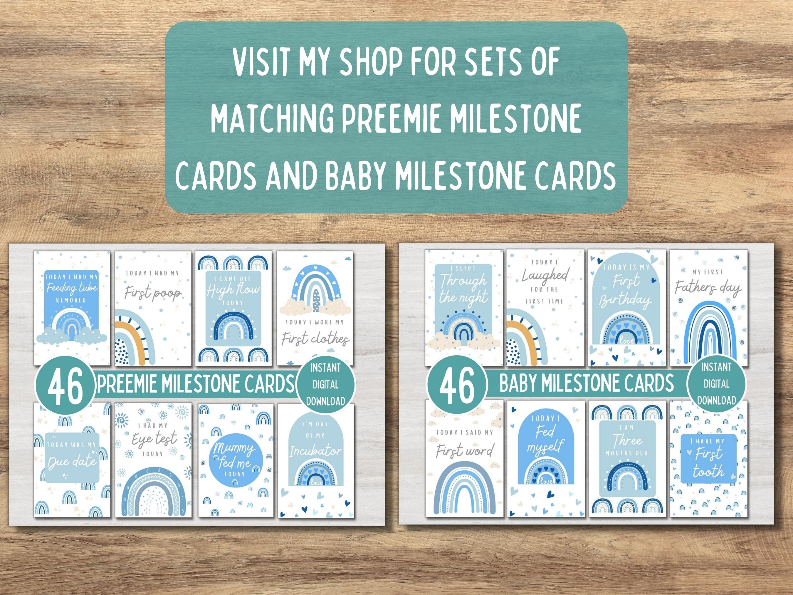 NICU Graduate Certificate, NICU Grad, Preemie Baby NICU Milestone, Blue ...