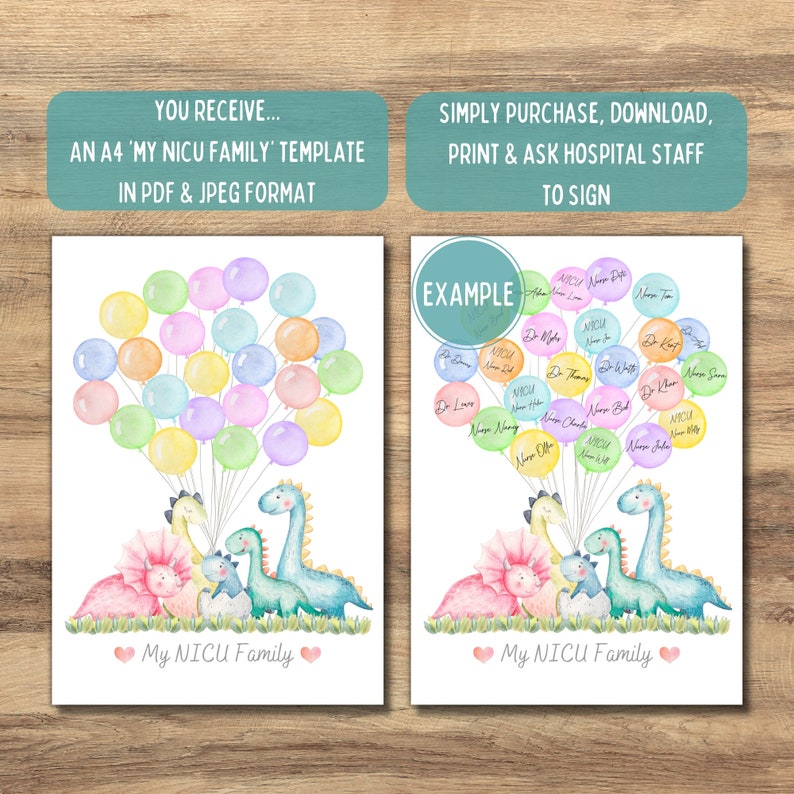 My NICU Family Sign for Hospital Staff Signatures,keepsake Guestbook ...