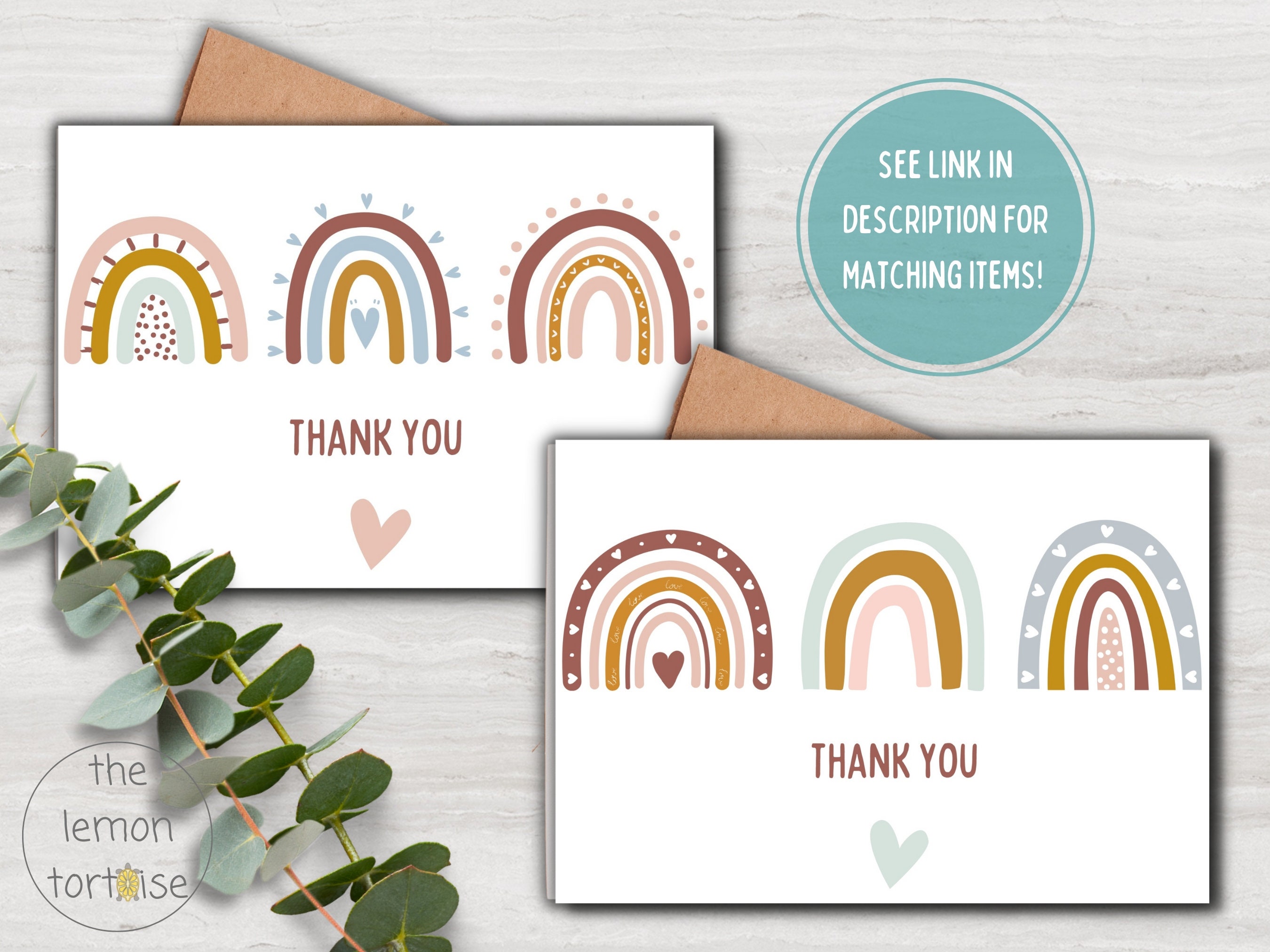Thank You Gift Tags Boho Rainbow Baby Shower Favour Tags - Etsy