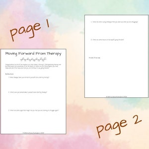 Therapy Ending Handout/letter Termination Activity Instant Download - Etsy