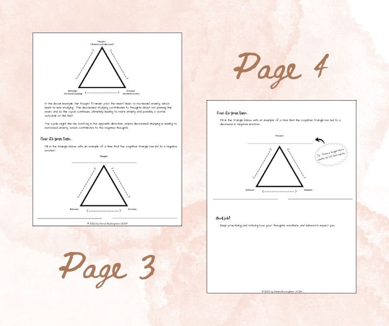 Cognitive Triangle Packet - Etsy