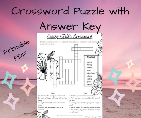 Stress Coping Skills Crossword Puzzle STRESS MANAGEMENT TRIVIA QUIZ