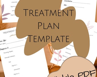Psychotherapy Treatment Plan Editable Word Template, Counseling Plan ...