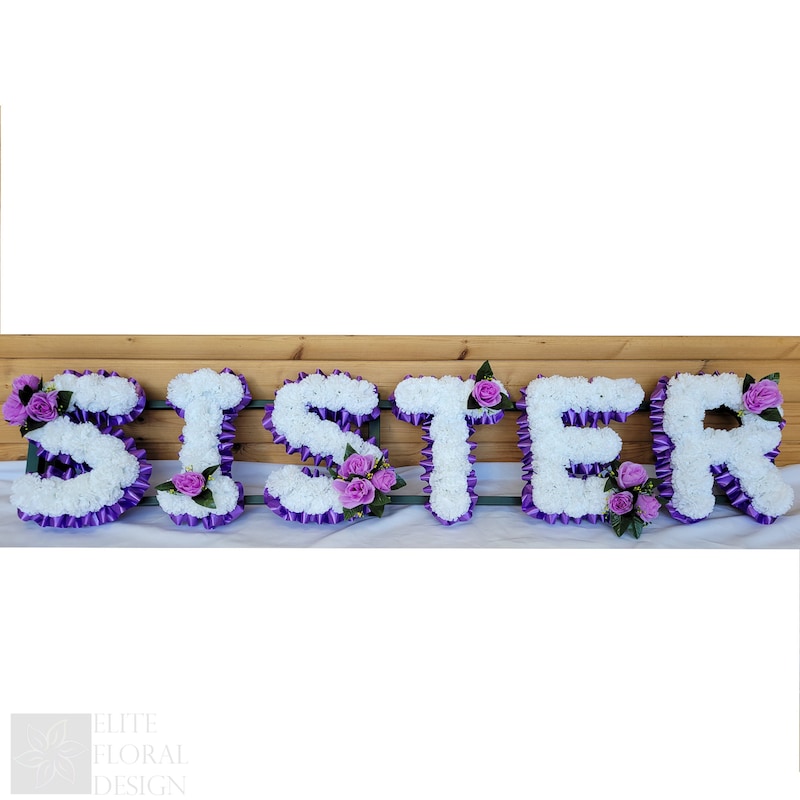 Flower Letters for Graves - Etsy UK