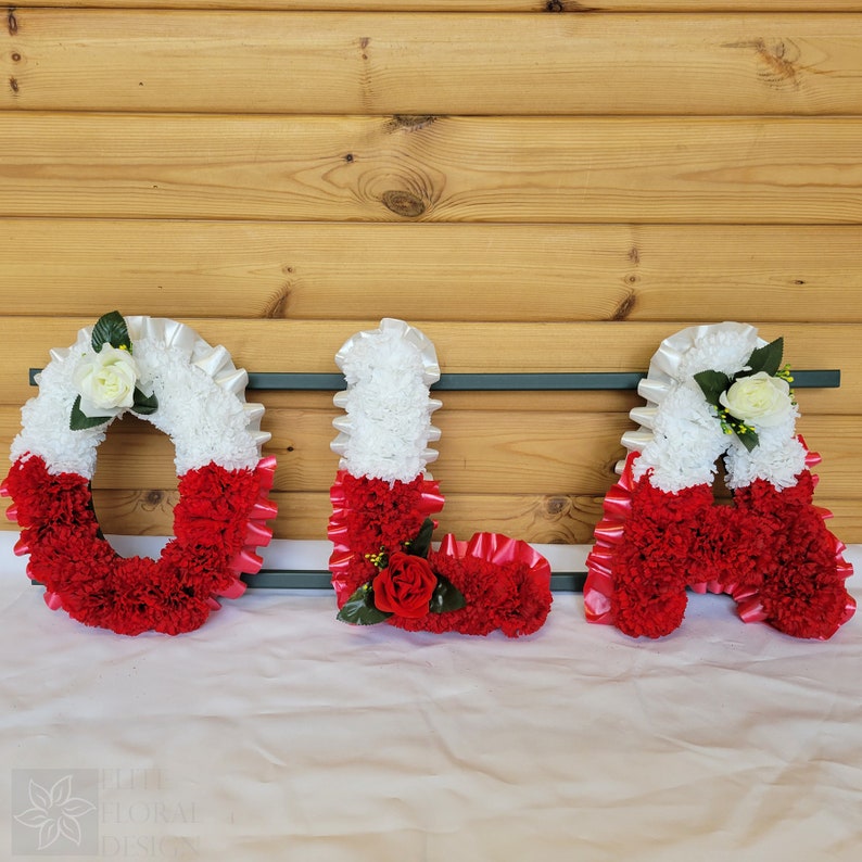 NAN Funeral Flowers Artificial Tribute Wreath Silk Grave - Etsy UK