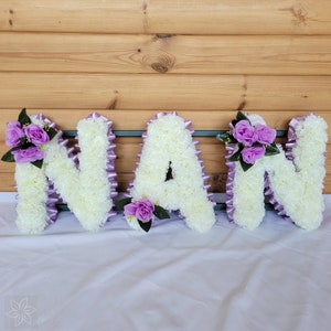 NAN Funeral Flowers Artificial Tribute Wreath Silk Grave Memorial ...