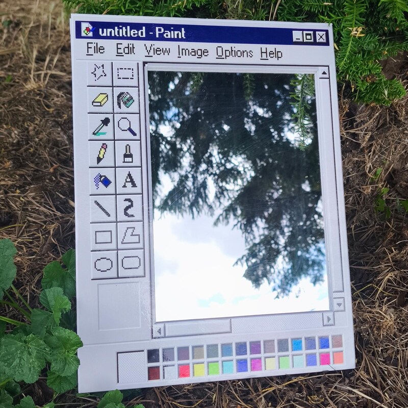 Ms Paint Mirror - Etsy