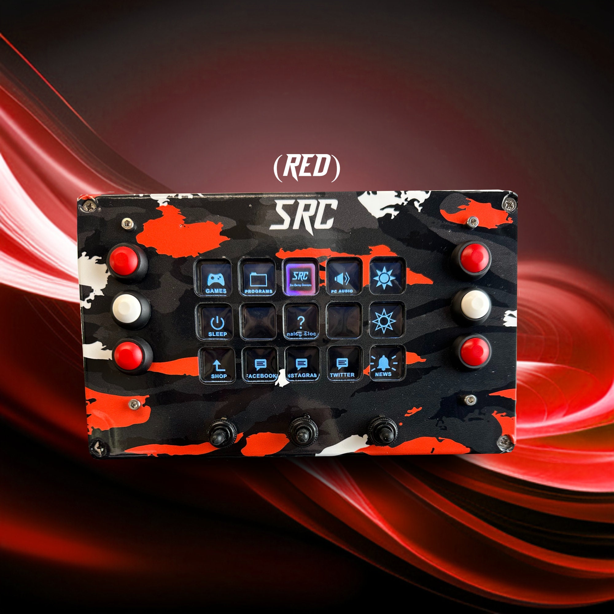 SRC 12 Function V3 Camo Button Box stream Deck Optional - Etsy
