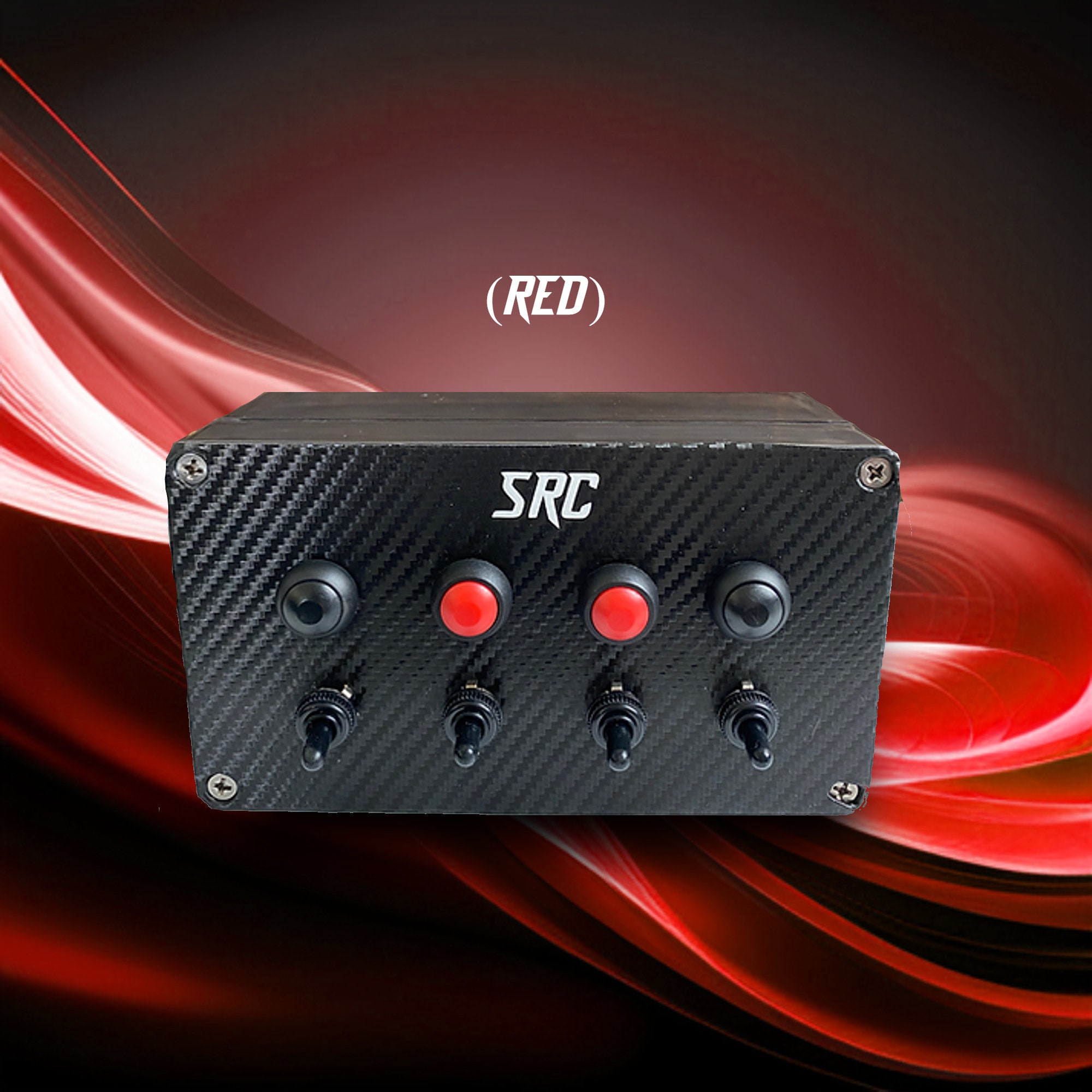 SRC 12 Function Button Box 4 Bump Switches V2 Pattern 2 multiple Colors ...