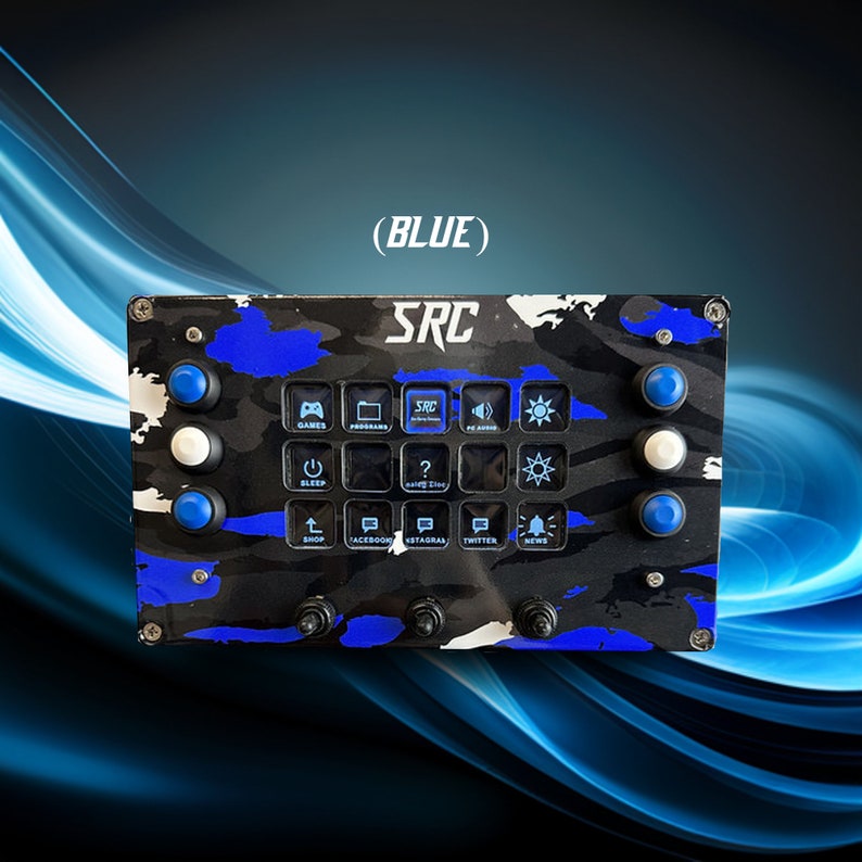 SRC 12 Function V3 Camo Button Box stream Deck Optional - Etsy