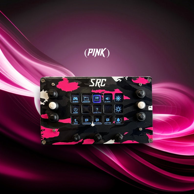 SRC 12 Function V3 Camo Button Box stream Deck Optional - Etsy