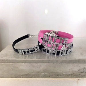 Custom Women Choker Collar,name Choker Collar,word Collar Necklace ...