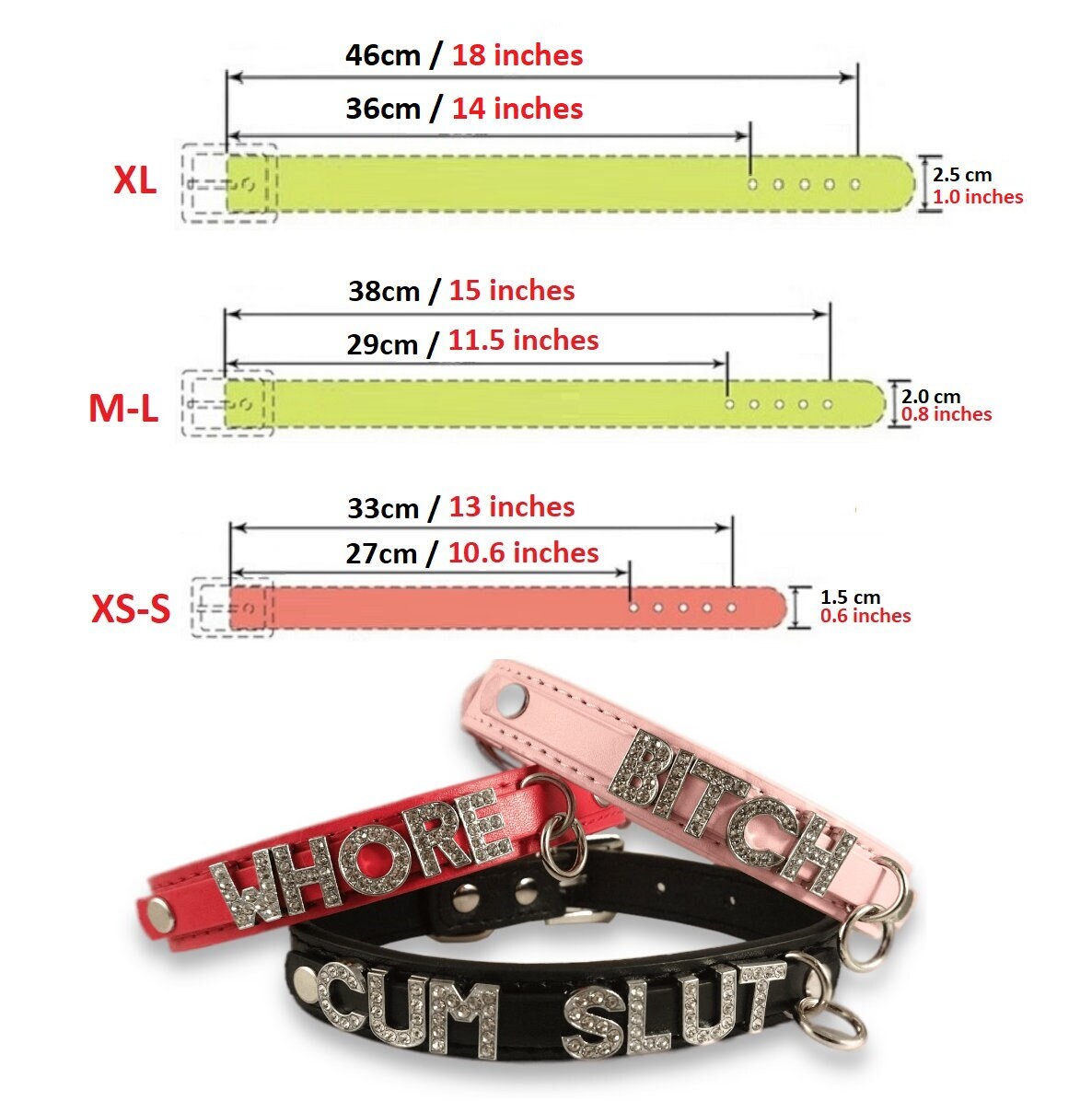 Hot CUSTOM Collar Choker SLUT Whore DDLG Cum Slut Cum - Etsy Australia