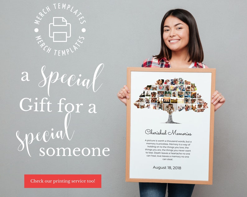 Family Tree Wall Art Family Tree Collage Template Family Tree Custom ...