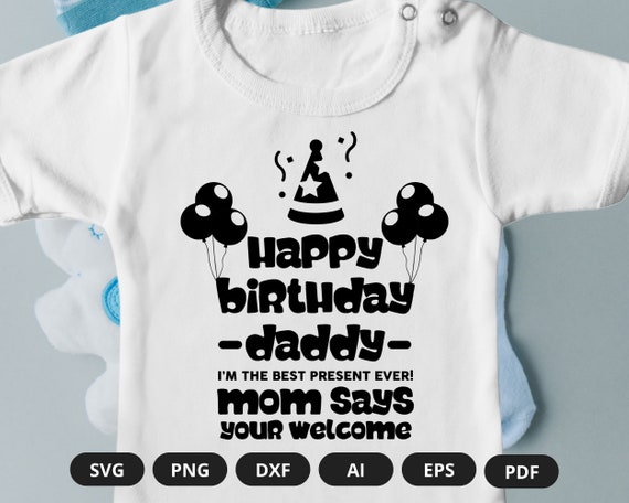 Happy Birthday Daddy HBD Onesies Surprised Birthday Onesie - Etsy