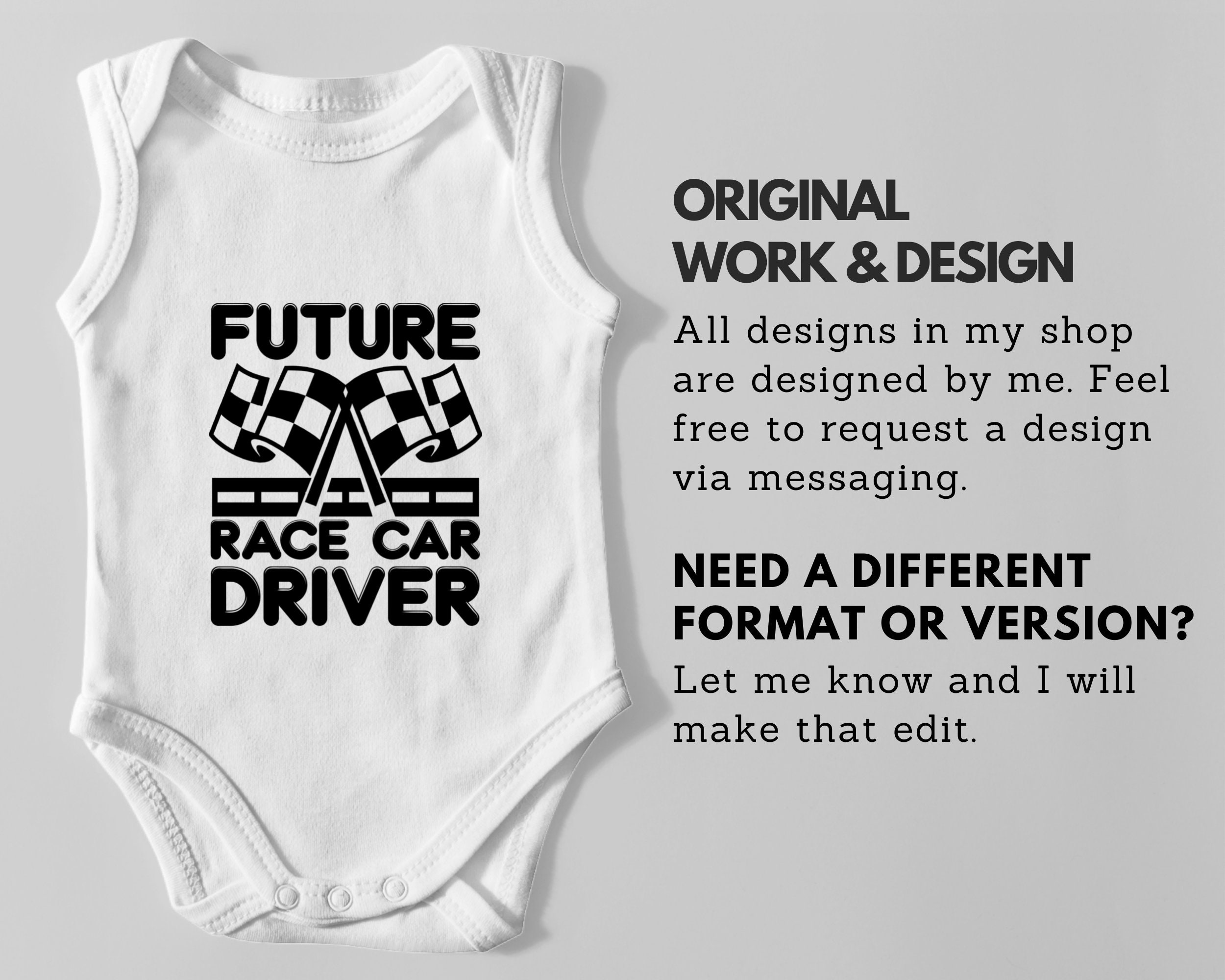 Future Race Car Driver | Future Race Onesie | Baby Race Line Vacation ...