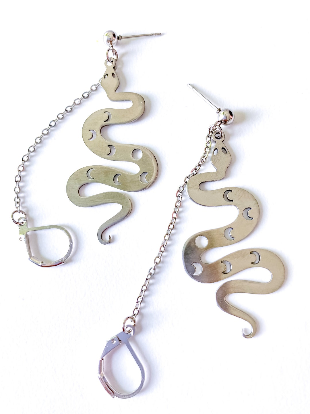 Celestial Snakes Earrings for Loop Earplugs, Sensory Earrings, Earplug Earrings, ADHD Autism ...