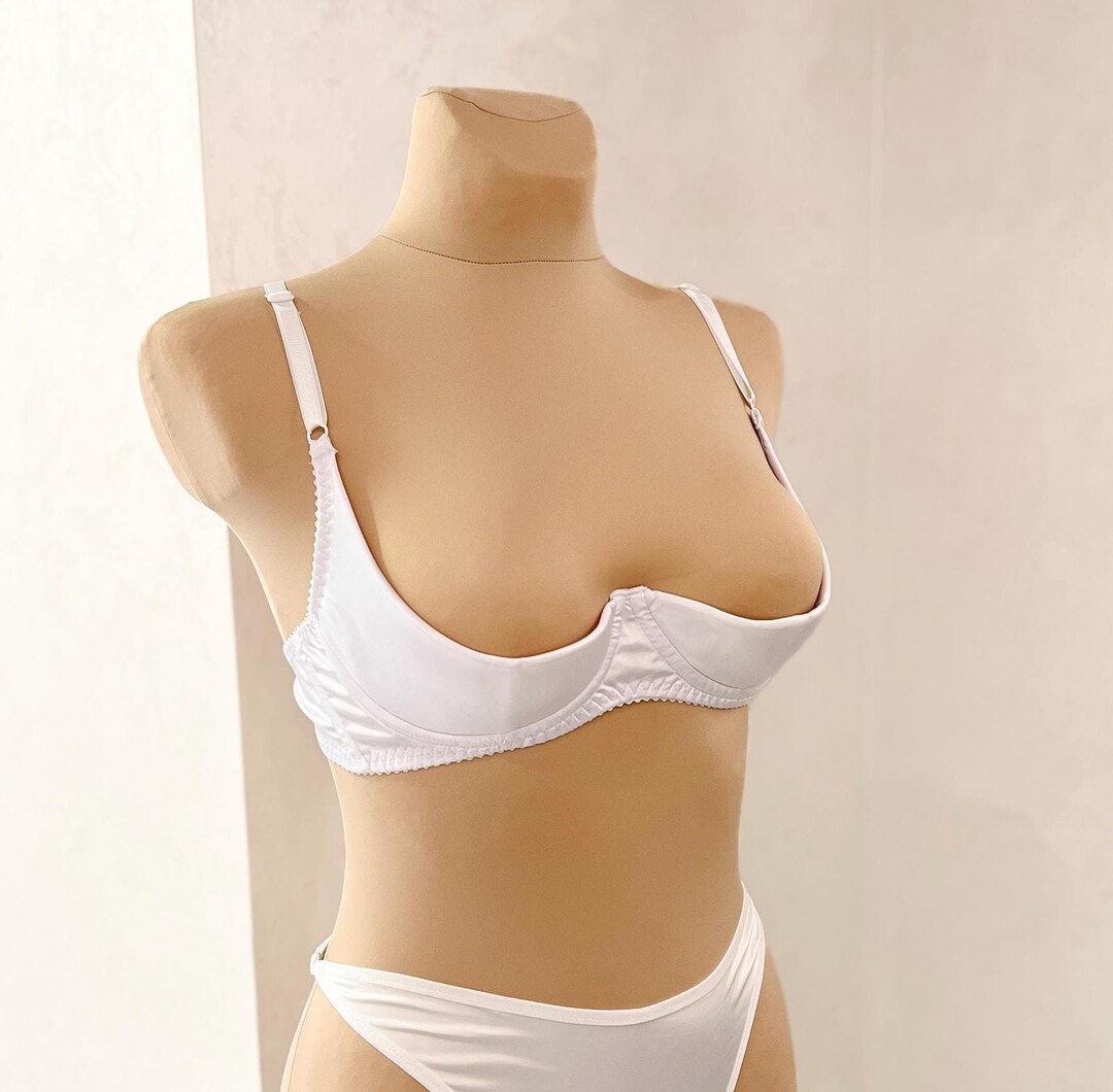Quarter Cup Bra Plus Size, Shelf Bra Open With Support, Open Cupless Bra Small Breast, Open ...
