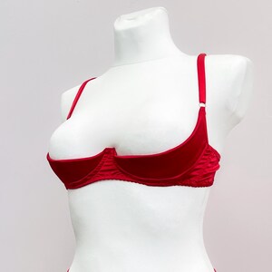 Quarter Cup Bra Plus Size Open Cupless Bra for Large Bust Shelf Bra Open With Support - Etsy